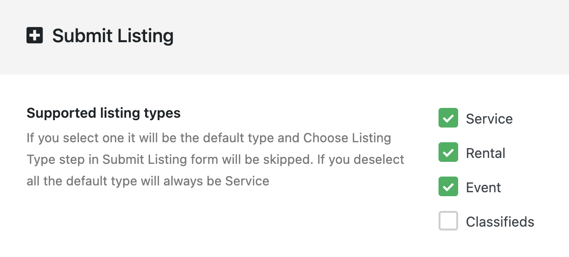 Listing Types Explanation Listeo Knowledge Base 